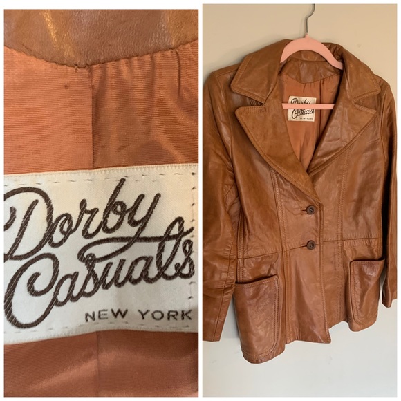 Vintage | Jackets & Coats | Vintage Dorby Casuals New York Leather ...